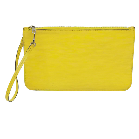 Louis Vuitton | Bags | Louis Vuitton Neverfull Mm Pouch Pistash Yellow ...